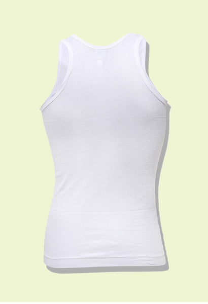 Viking Cotton Men's White Ribbed Vest Innerwear Online Shopping India ...